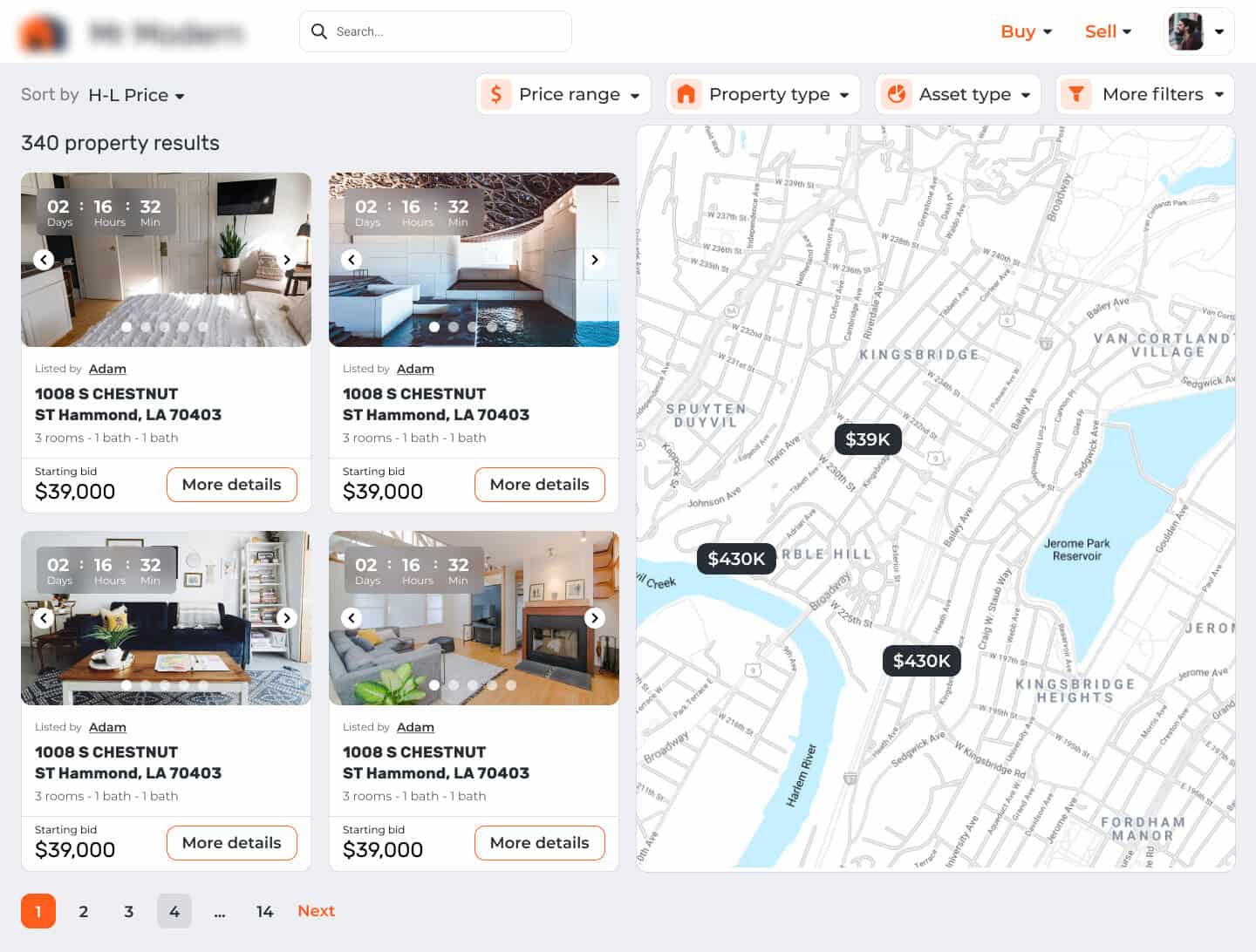 Real Estate Auction Platform | Sloboda Studio