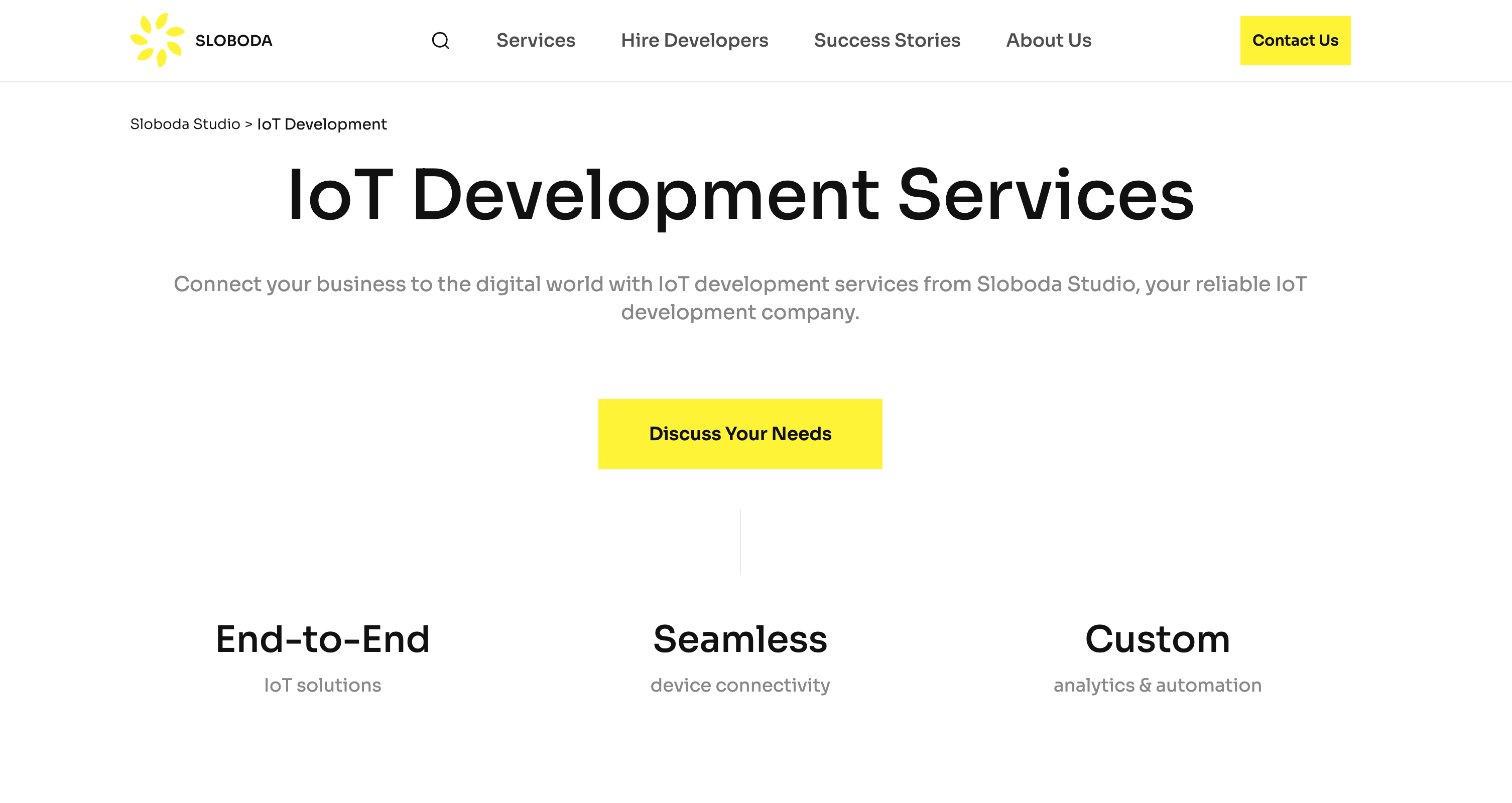 IoT Development Services | Custom IoT Solutions - Sloboda Studio